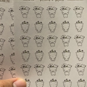 Utility Bills Printable Doodle Icon Stickers Digital Planner Sticker ...