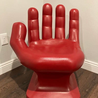 Dark Red LEFT Hand Shaped Chair 32 Tall Adult Size 70's Retro EAMES ...