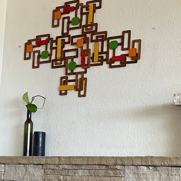 Mid Century Modern Magnets, Retro Magnets, Wood Magnets, Geometric ...