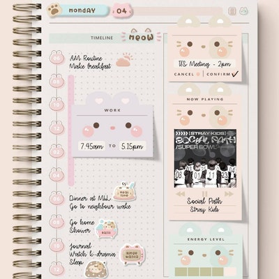 Kawaii Digital Planner Stickers for Goodnotes Planner/ Goodnotes ...