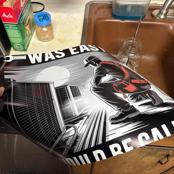HVAC Posters, Funny Engineering , Skilled Tradesman , If HVAC Was Easy ...