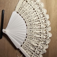 Crown of Petals Crochet Hand Fan Pattern - Hand Fan Crochet Pattern ...