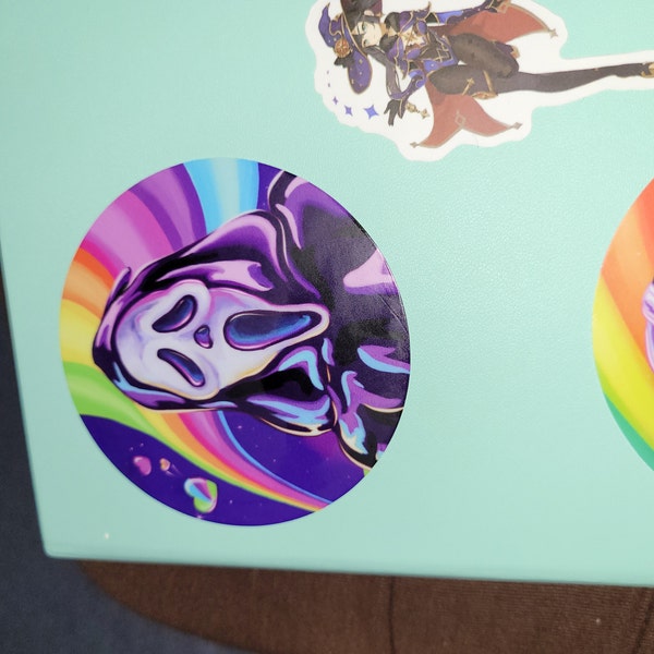 Ghostface Scarebear Sticker, Vinyl Sticker, 90s Stickers, Scream ...