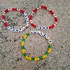 Liverpool Football Team Clay Bead Bracelet in Red and White With Gold ...