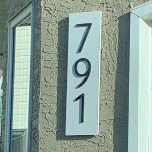 Modern House Numbers Available in Vertical and Horizontal Directions ...