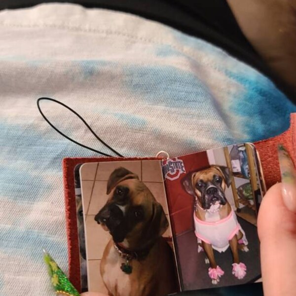 Personalized Mini Photo Album Keychain, up to 20 Custom Photo Keychain ...