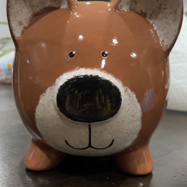 Puppy Dog Personalized Piggy Bank, Dog Bank, Beagle Bank, Cute Dog ...