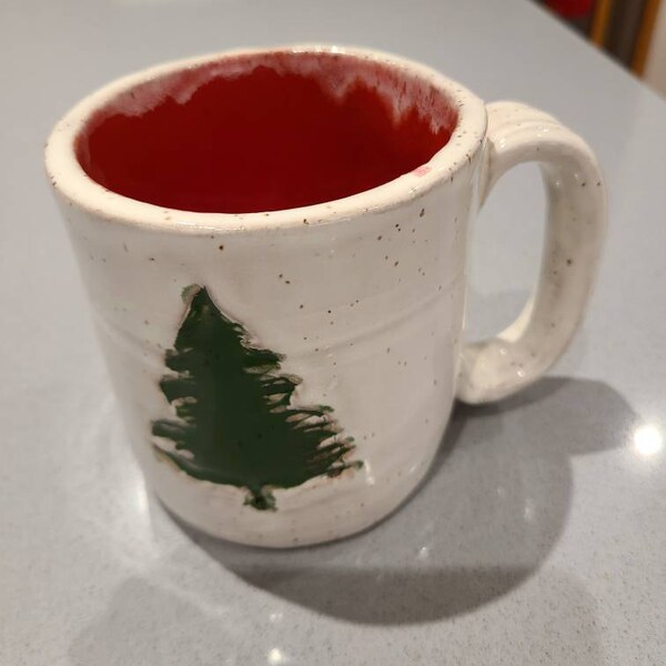 Christmas Tree Mug- Ceramic Holiday Coffee Mug - Etsy