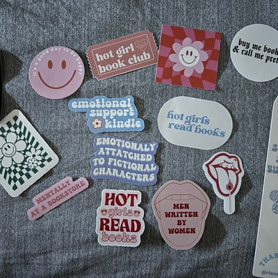 Reading Sticker Pack - Etsy
