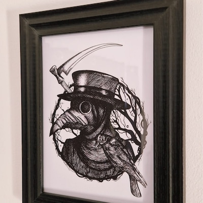 Bleeding Roses Postcard Dark Romance Rose Illustration Gothic Mini ...