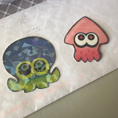 Splatoon All Basic Colors Sanitized Squid/octo Crystal Stickers - Etsy