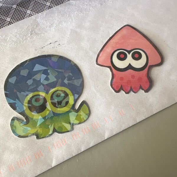 Splatoon All Basic Colors + Sanitized Squid/octo Crystal Stickers - Etsy