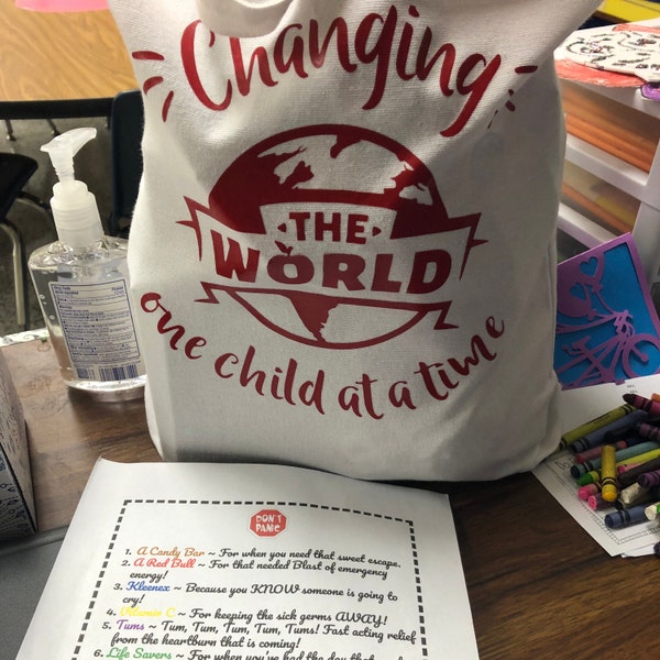 Teacher SVG, Changing the World One Child at a Time, Teacher Svg File ...