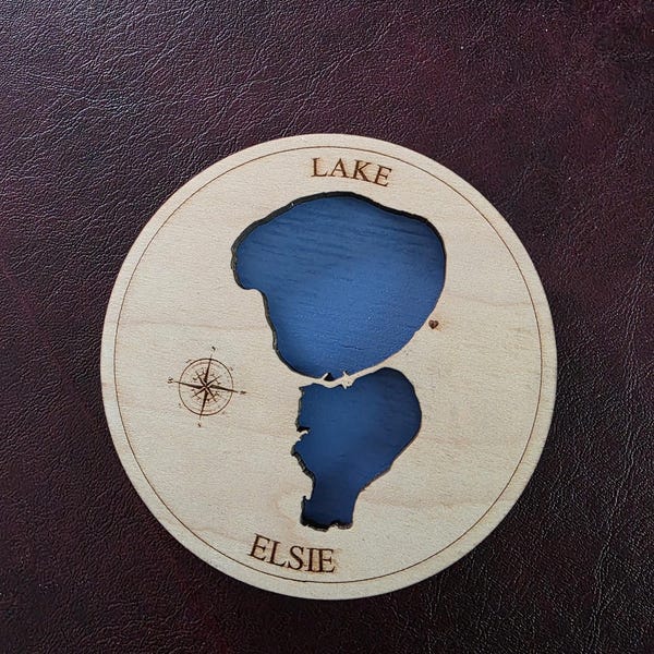 Personalized Wood River Map - Custom Engraved Wooden River Map - Unique ...