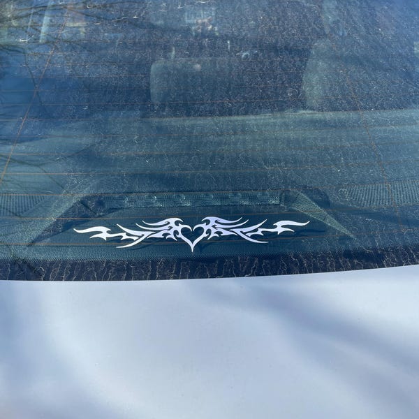 Bumper Sticker / Car Tramp Stamp / Y2K / Heart / Wings / Gothic / Vinyl ...