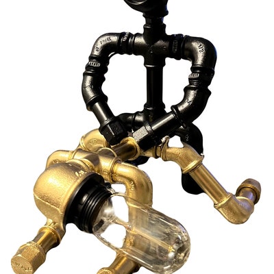 Father's Day Gift ,steampunk Fireman Pipe Robot Night Lamp, Liquor ...