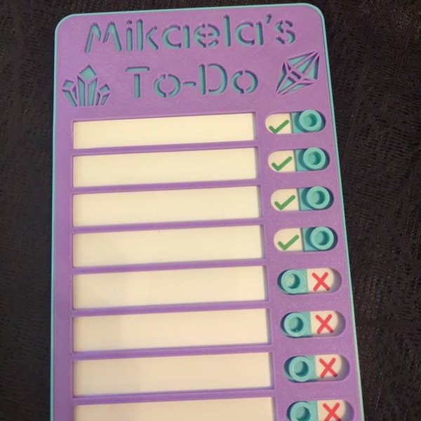 9 Slot Sliding Chart, Routine Chart, Daily Checklist, Kids Daily Tasks ...