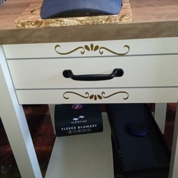 DIY Vinyl Accent Scroll or Flourish Decal, Wall Decal, Dresser Drawer ...