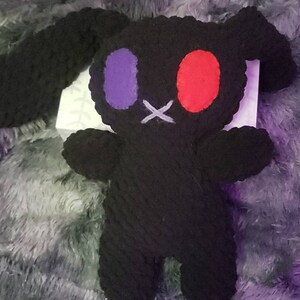 Customizable Large Crochet Bunny Black Bunny Rabbit - Etsy