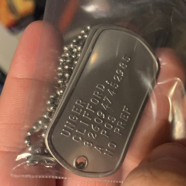 Death Stranding Cliff Unger Military Dog Tags - Etsy
