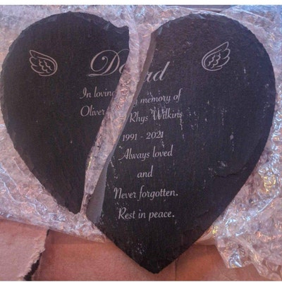My Wonderful Sister Engraved Hanging Slate Best Sista Gift Family ...