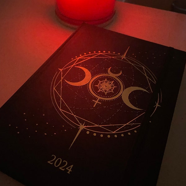 2025 COSMOPLANNER Moon Planner Creative Productivity Planner Moon Journal Moon Phases Full Moon ...