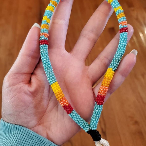 Beaded Keychain, Beaded Rope, Beaded Lanyard, Beaded Wristlet - Etsy