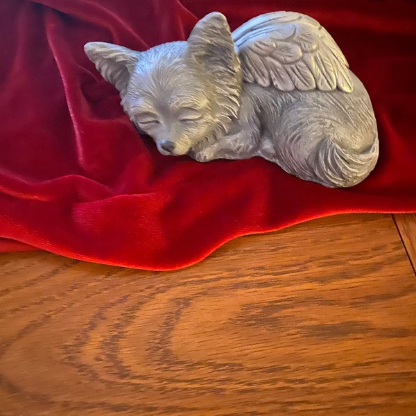 Papillon Angel Dog Statue - Continental Toy Spaniel - Papillion ...