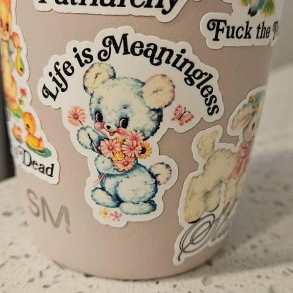 Bad Omens Sticker, Girly Pop Metal, Pastel Goth Holographic Water ...