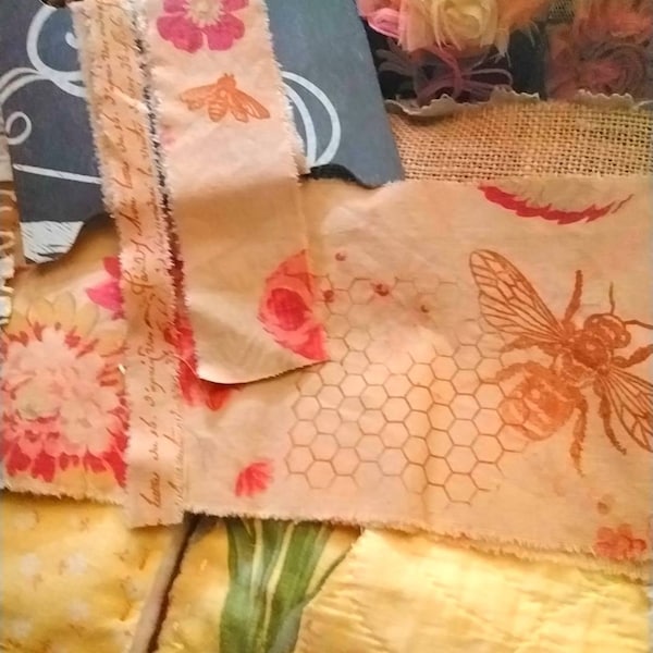 French COUNTRY Trim Tea Dyed Seam Binding Ribbon Shabby French Chic ...