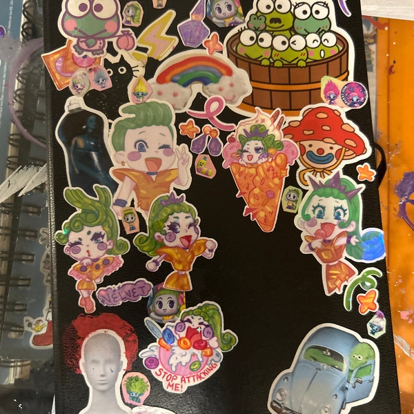 PRE ORDER 3 In. Orchid and Kid Ritz Keychains / TROLLS 3/ Double Sided ...