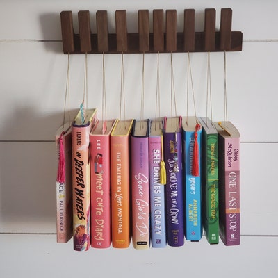 MINI Custom Made Wooden Book Rack / Book Shelf in Walnut. - Etsy