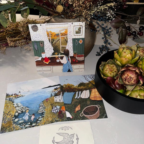 Early Riser - 8x8 Reproduction of My Original Gouache Painting - Etsy