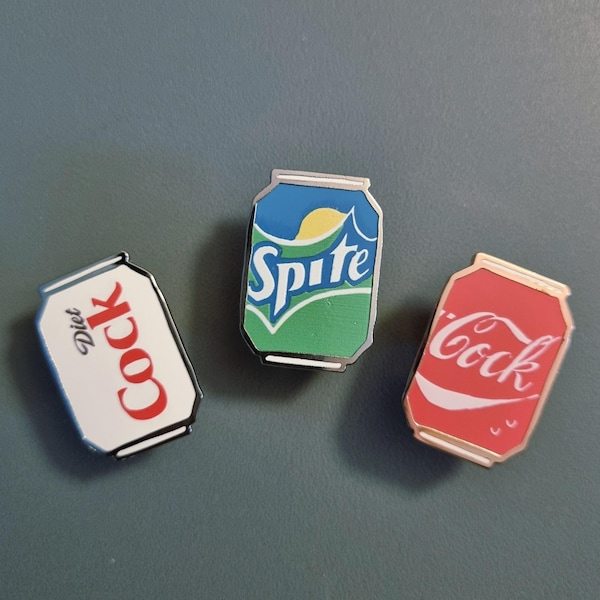Coke Soft Drinks | 1.25 Inch Enamel Pins - Etsy