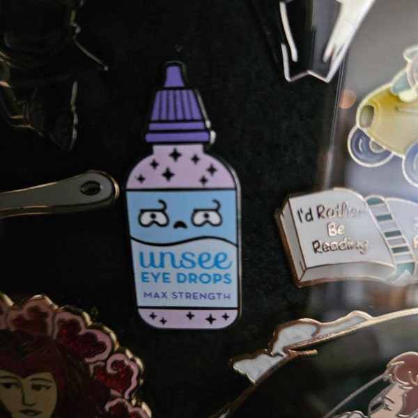 Unsee This Eye Drops Internet Joke Enamel Pin - Etsy