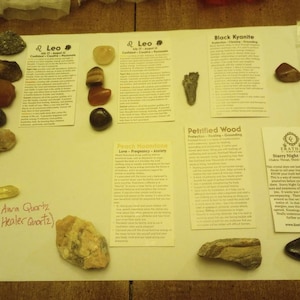 Zodiac Crystal Set 12 Zodiac Signs Crystal Set Healing Crystals ...