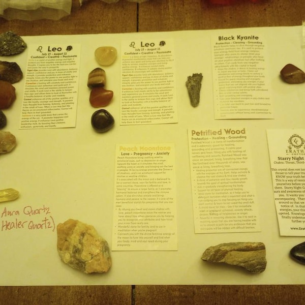Zodiac Crystal Set - 12 Zodiac Signs Crystal Set - Crystals & Stones ...