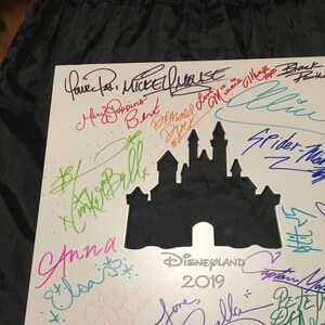 Disney Autograph Sign. Disney Character Signature. Disneyland. | Etsy