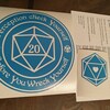 Perception Check D20 RPG Game Crit Dice for Vinyl Sticker Decal for ...