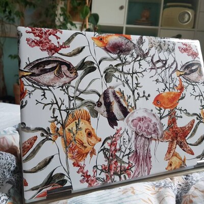 Fish Laptop Skin Sticker Sea World Notebook Vinyl Decal Dell Hp Lenovo ...
