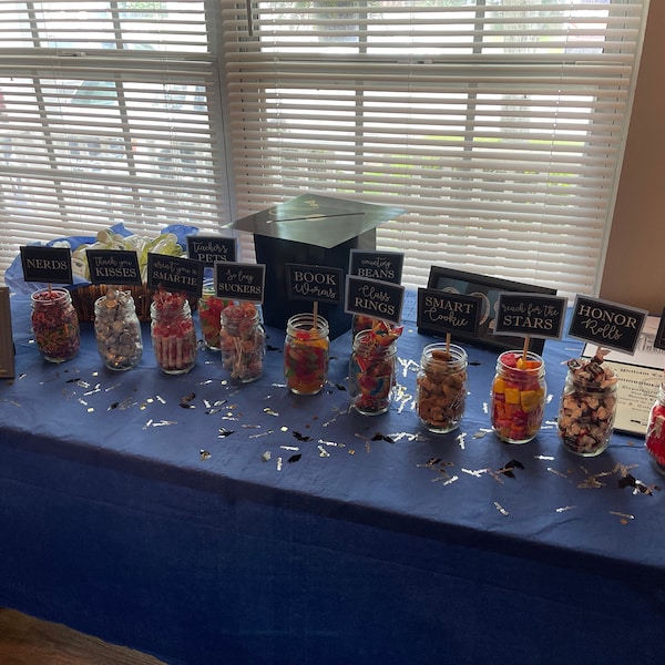Graduation Candy Labels - Printable Graduation Party - Candy Buffet ...