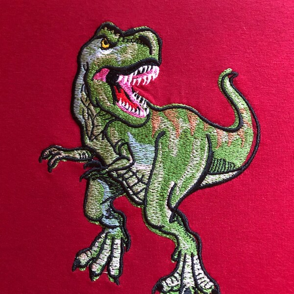 T Rex Dinosaur Tyrannosaurus Machine Embroidery Designs - Etsy