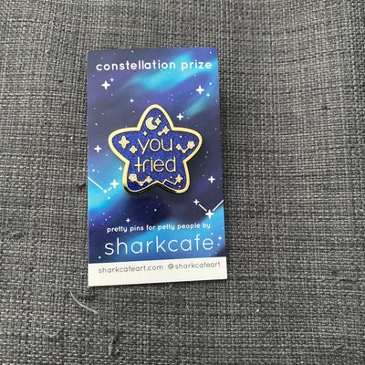 You Tried Star Hard Enamel Pin Starry Enamel Pin, Constellation Enamel ...