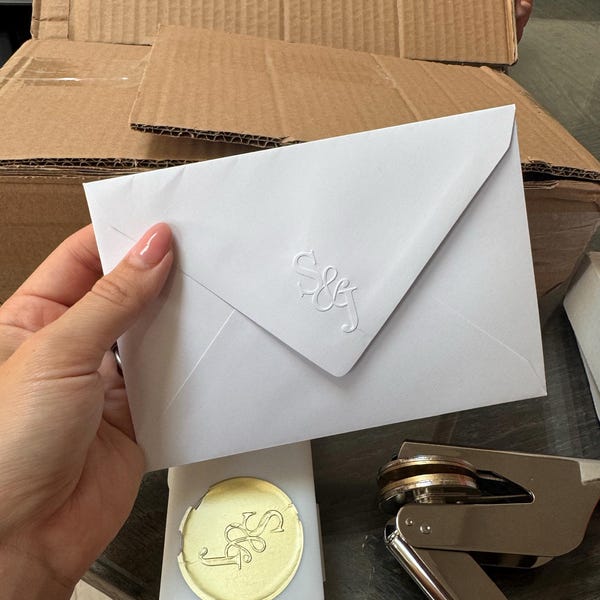 Personalized Wedding Embosser-wedding Embosser-custom Embosser Stamp ...