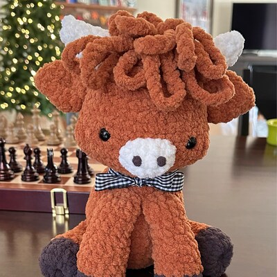 Amigurumi Highland Cow Pattern Plush Pattern Stuffed - Etsy UK
