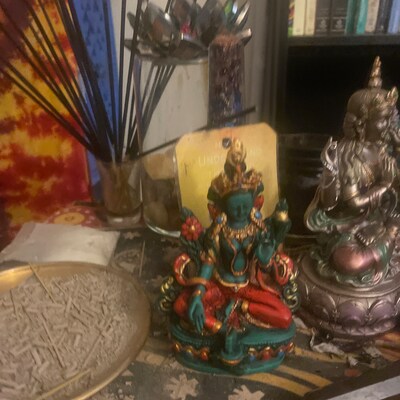 Tibetan Buddhist Eight Auspicious Symbol Khata Printed on Vegan Silk ...