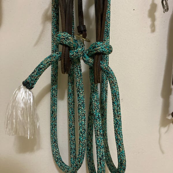 Custom 9 Strand Braided Barrel Reins, Loop Reins - Etsy
