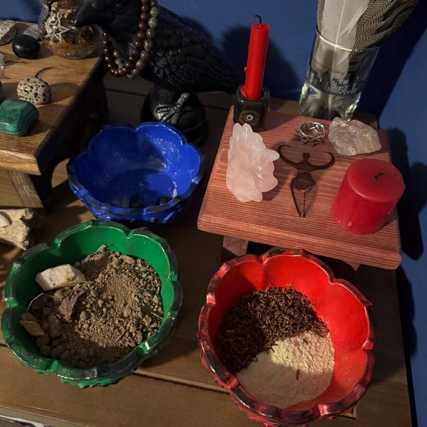 Witch Offering Bowl: Ritual Altar Decor - Etsy