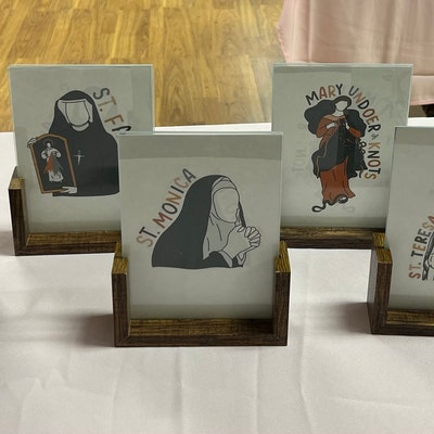 30 Saint Illustrations DIGITAL DOWNLOAD Printable PDF Catholic Saints 8 ...