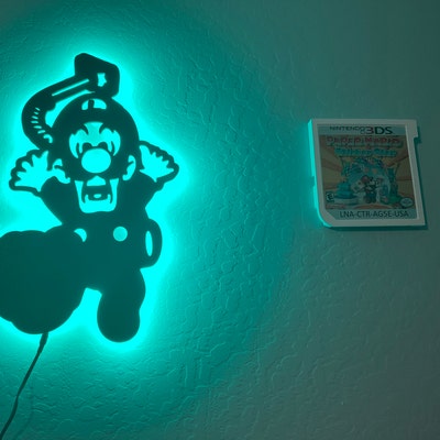 Luigi Led Sign Wall Art Decor Glow in the Dark Wall Art Kids Room Decor ...